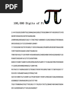 First 500 Digits of Pi | PDF | Technology & Engineering