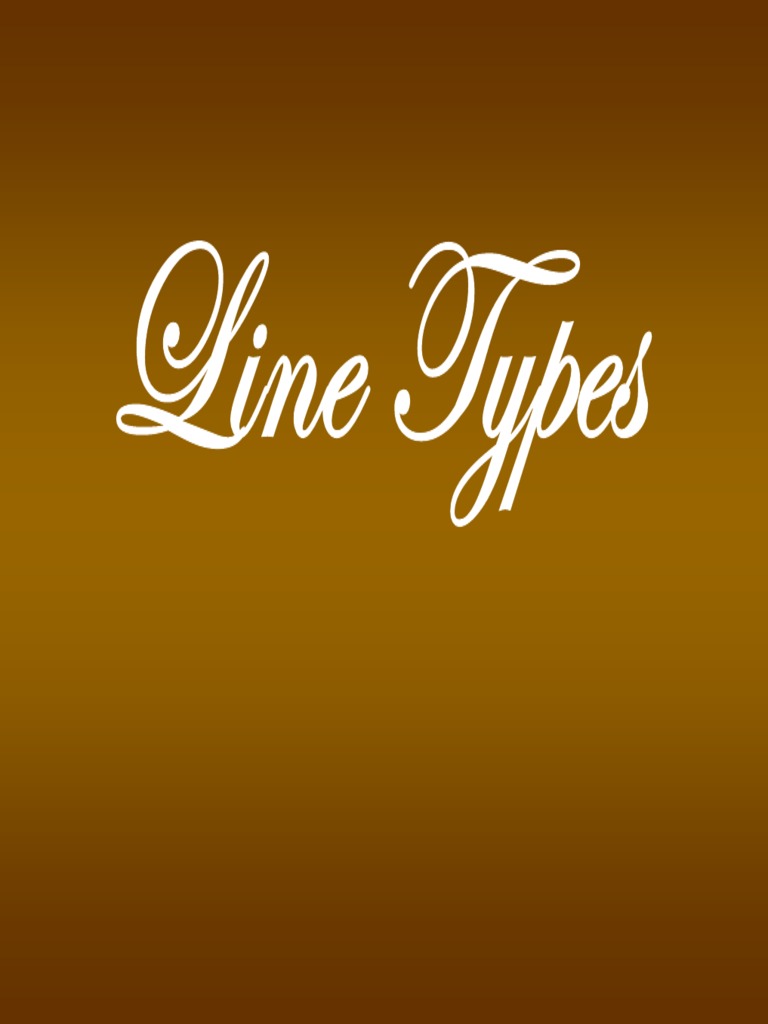 1 Line Types PDF | PDF | Drawing | Contour Line