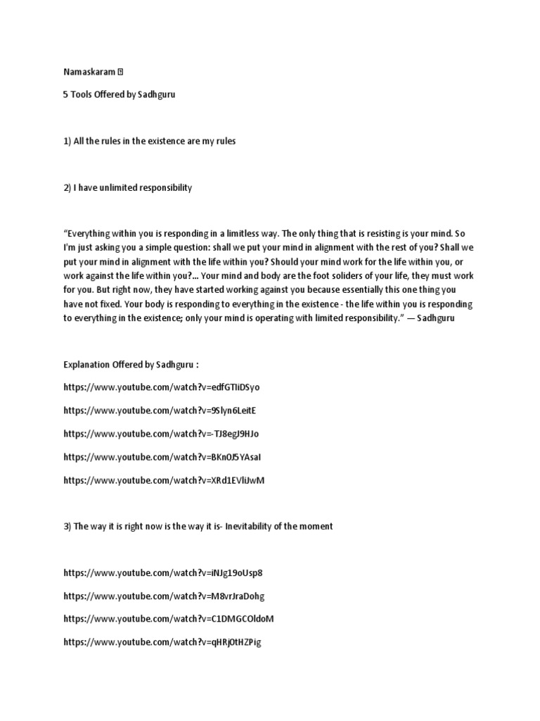 5 Rules | PDF | Mind | Cognition