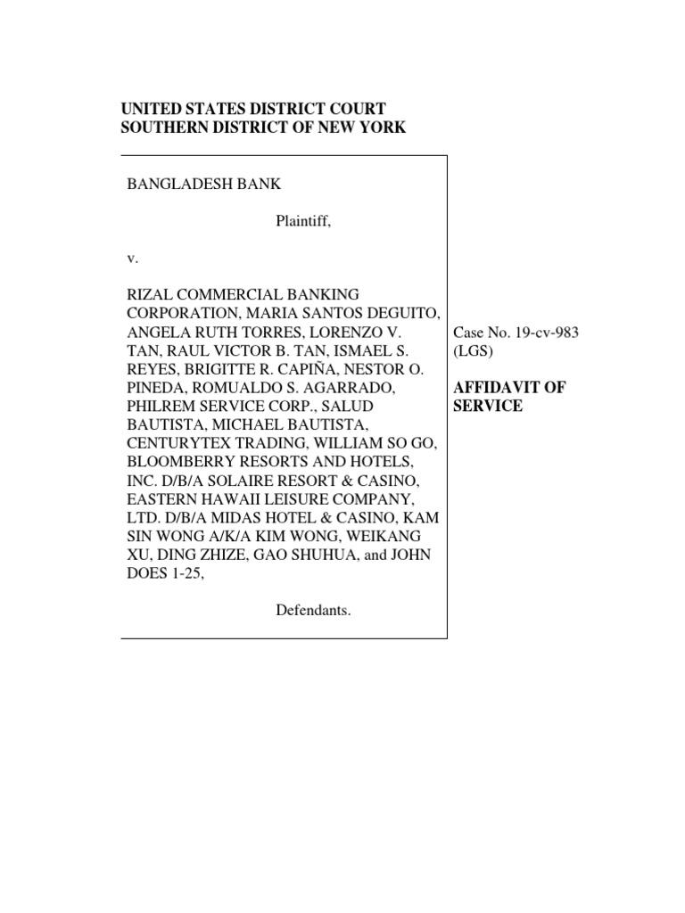 with minor amendment --Bangladesh_Affidavit-of-Service_Attempt-upon ...