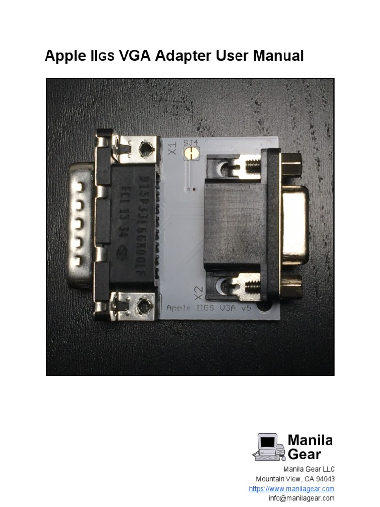 Apple IIGS VGA Adapter User Manual v1.00 | PDF | Electronic Engineering ...