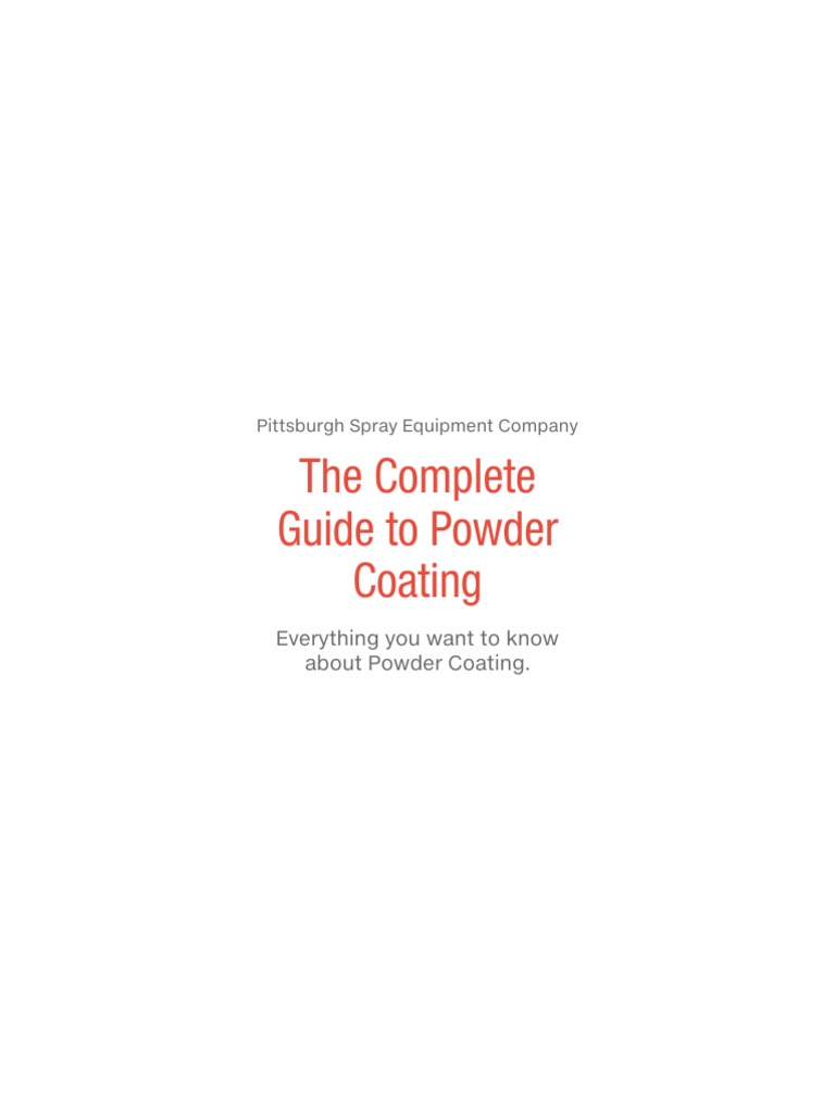 Powder Coating Guide | PDF | Paint | Etching