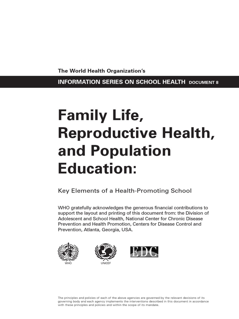 Family Life, Reproductive Health, and Population Education ...