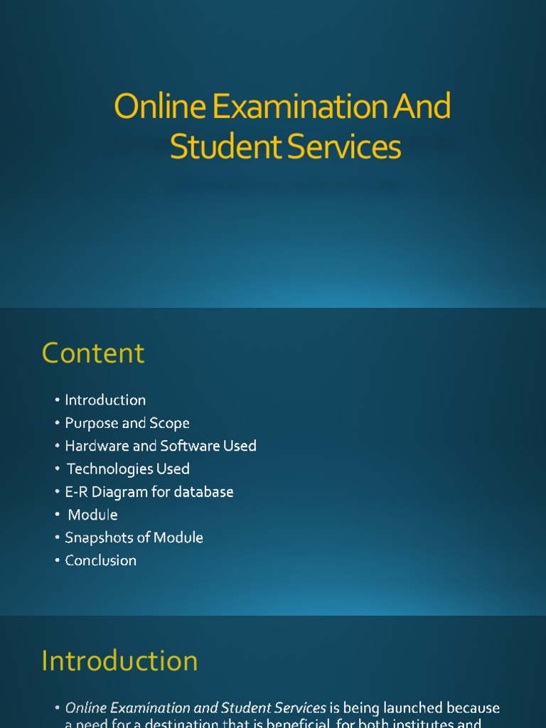 Online Examination | PDF
