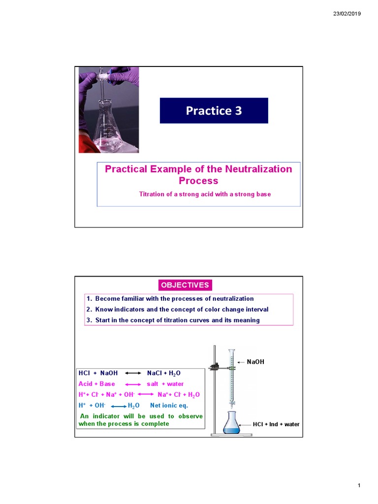 Practice 3: Practical Example of The Neutralization Process | PDF ...