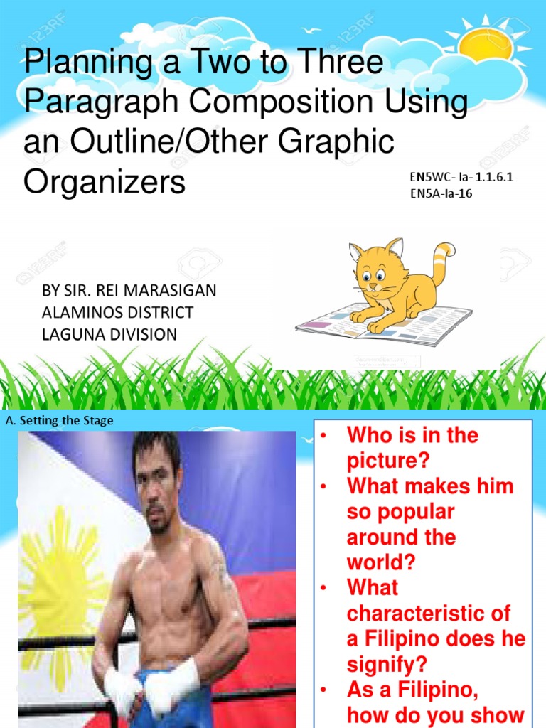 Planning A Two To Three Paragraph Composition Using An Outline/Other ...