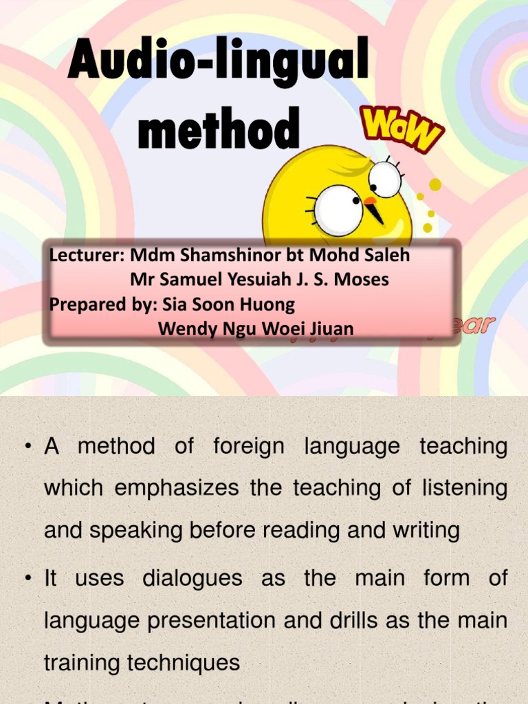 Audio-Lingual Method | PDF | Behaviorism | Language Acquisition