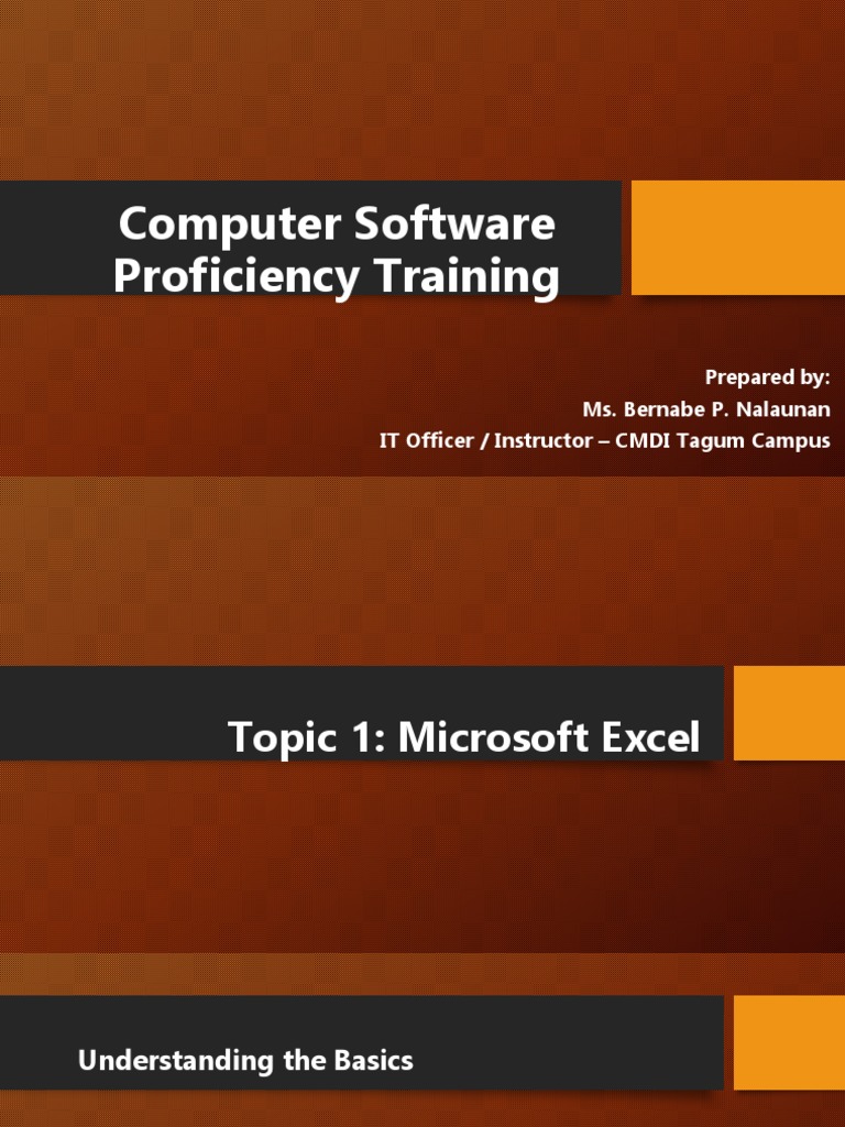 MS Excel 2010 Training | PDF | Microsoft Excel | Tab (Gui)