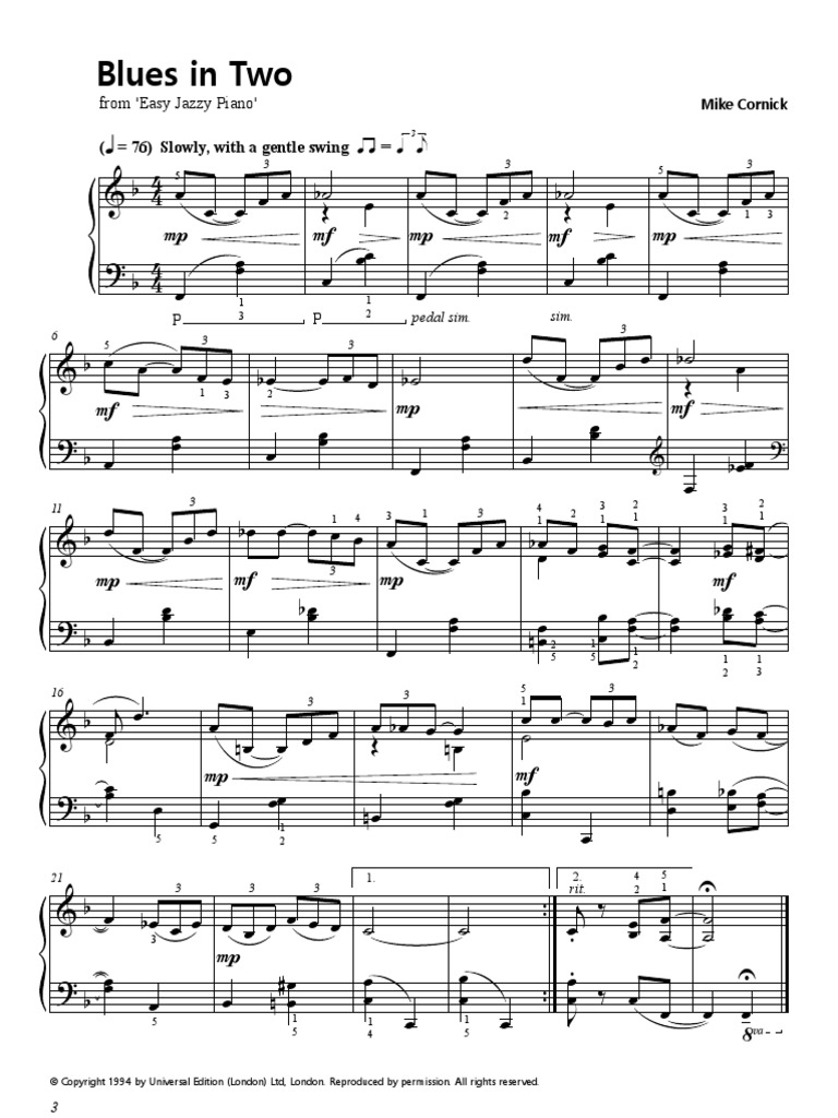 05 Blues in Two | PDF | Entertainment (General)