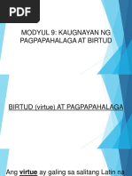 MODYUL 9 Birtud at Pagpapahalaga | PDF