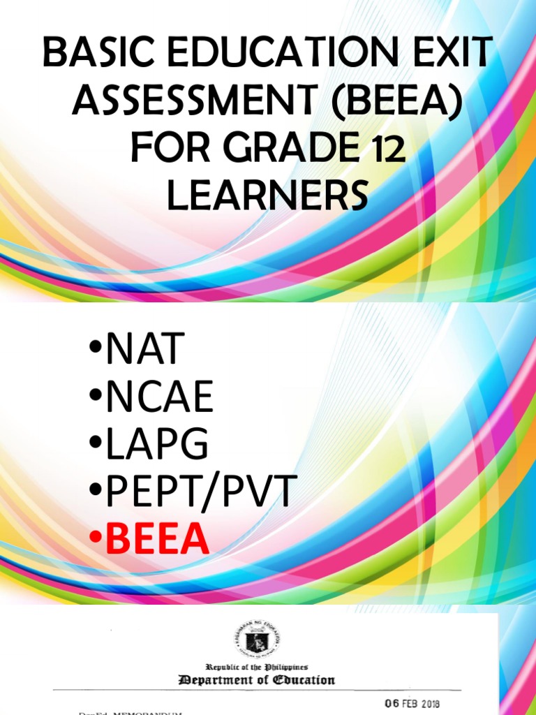 Grade 12 Basic Education Exit Assessment | PDF | Learning | Behavior ...