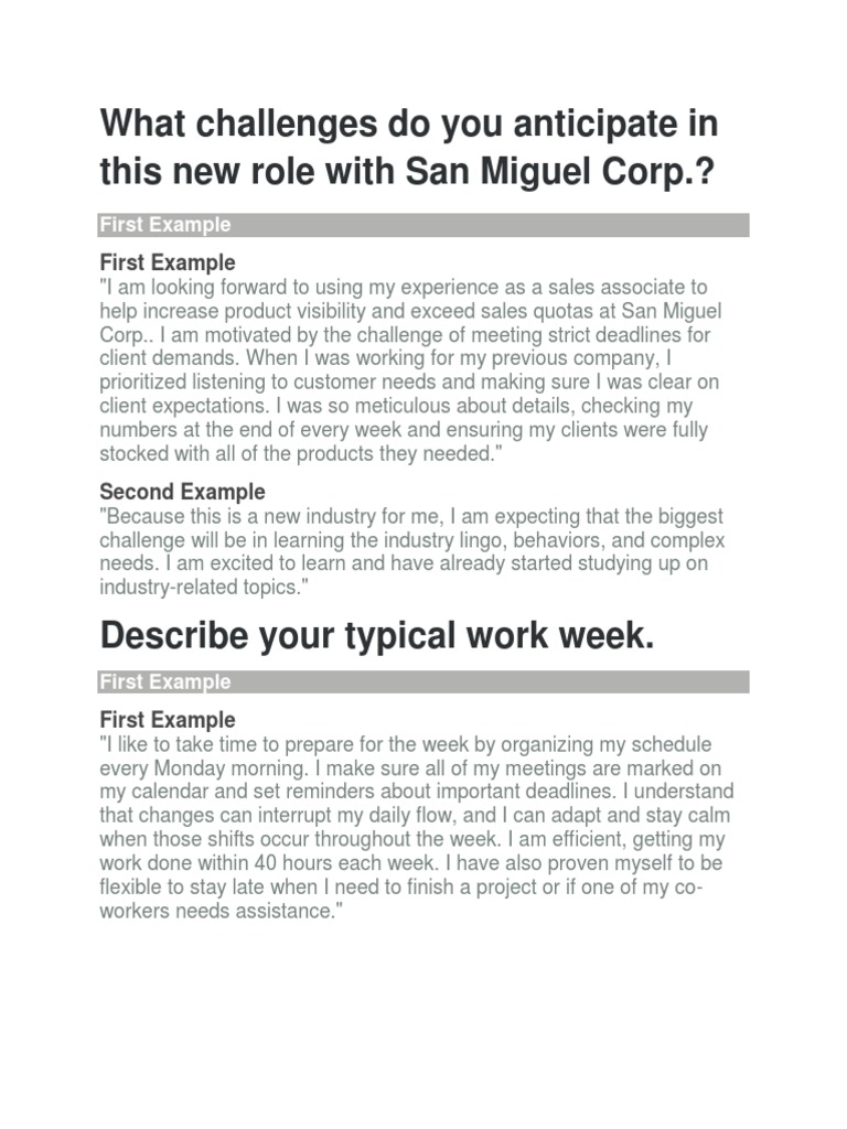 Sample Interview Questions | PDF | Reputation | Employment