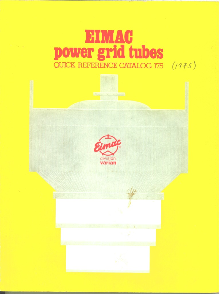 Eimac 1975 Quick-Ref | PDF | Vacuum Tube | Equipment
