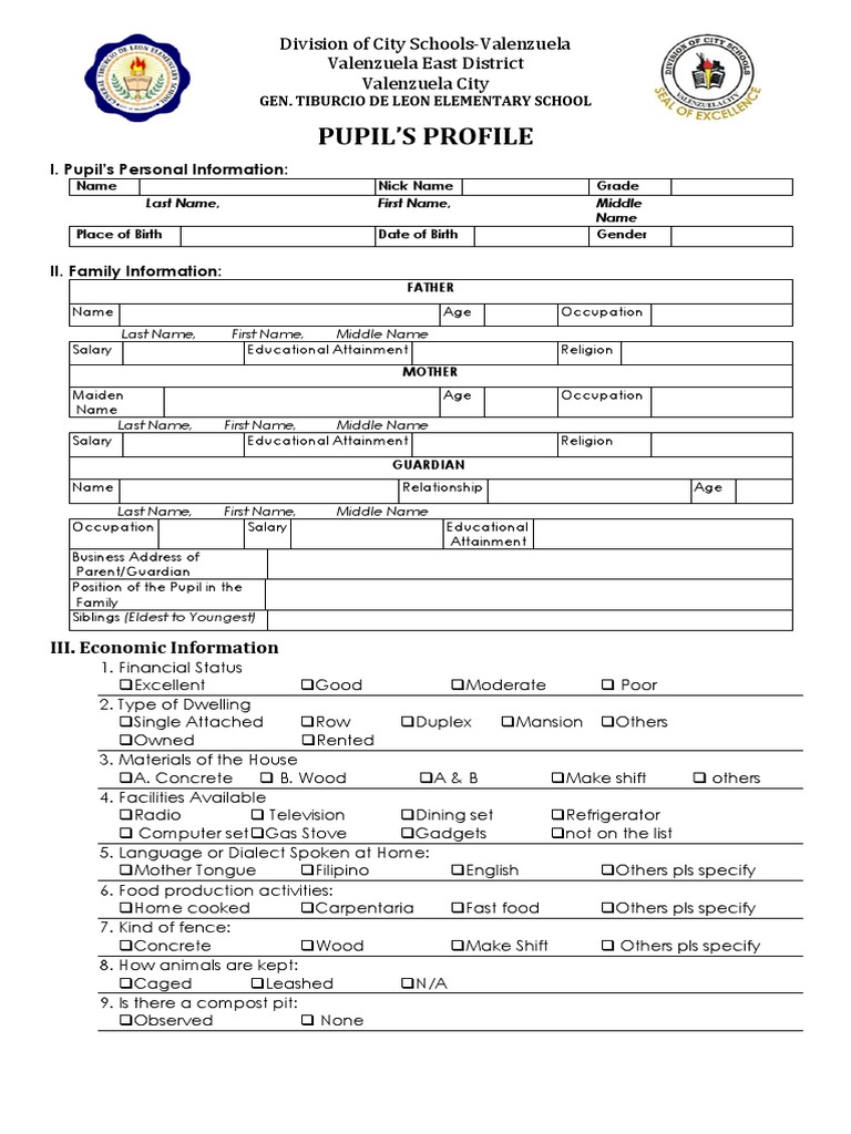 Pupils Profile and Anecdotal Record | PDF | Teachers | Behavior ...