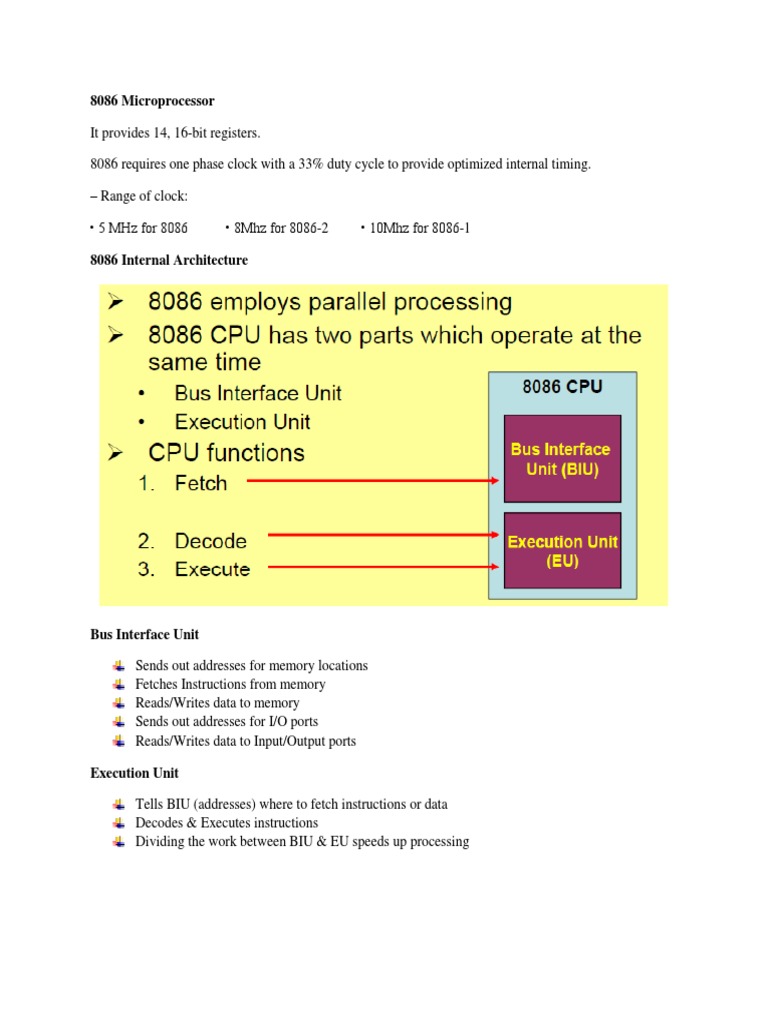 8086 Microprocessor | Download Free PDF | Subroutine | Central Processing Unit