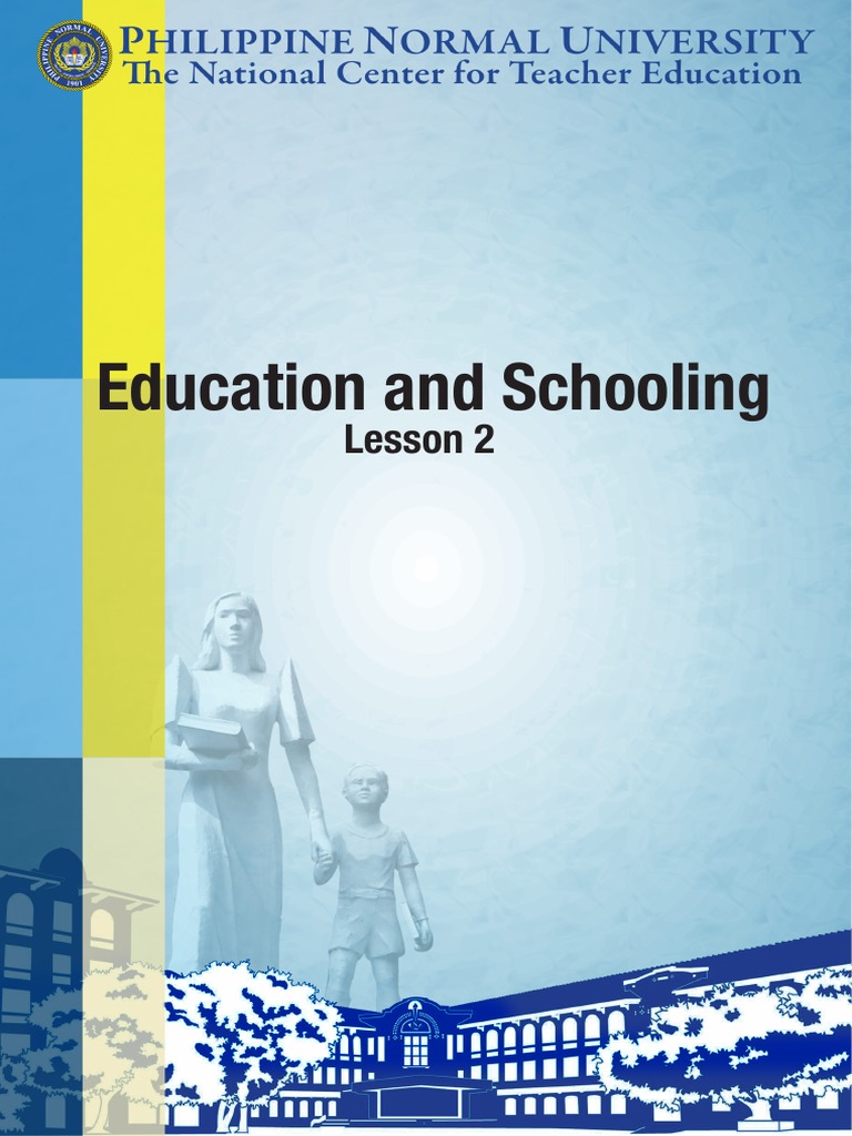 02 Lesson 2 Education And Schooling Pdf Socialization Institution