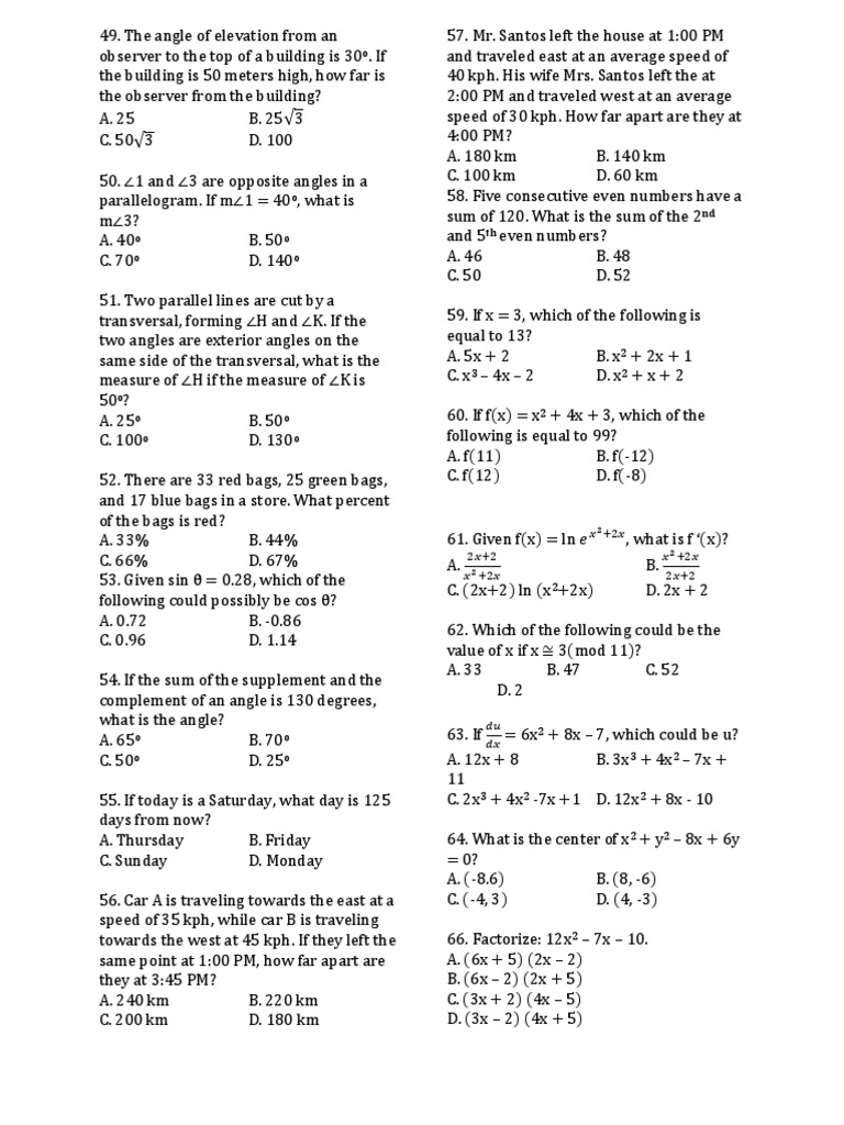 Math 2 REVIEWER | PDF | Geometric Shapes | Polytopes