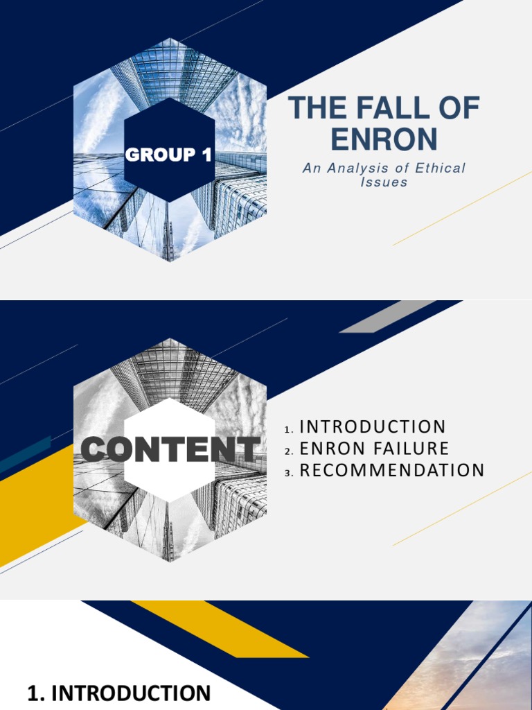 The Fall of Enron: Group 1 | PDF | Financial Audit | Enron