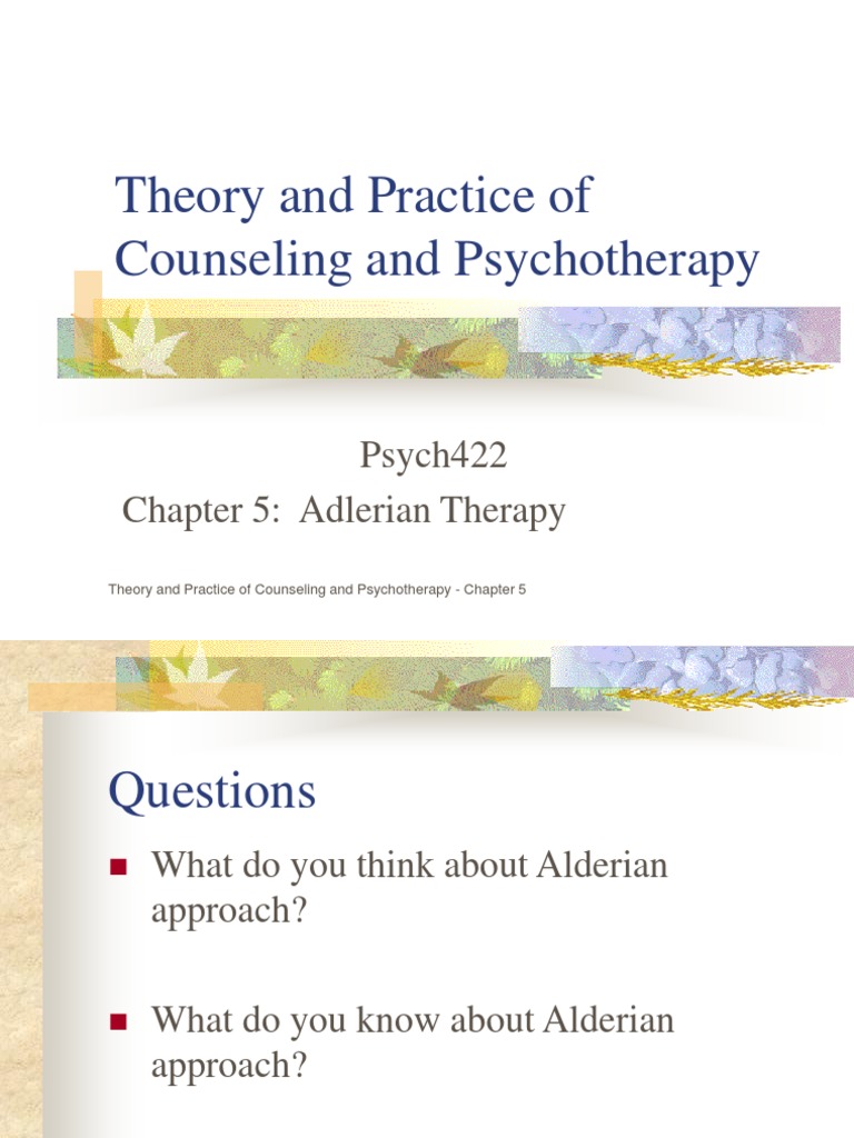Adlerian Therapy Overview and Insights | PDF | Psychotherapy ...
