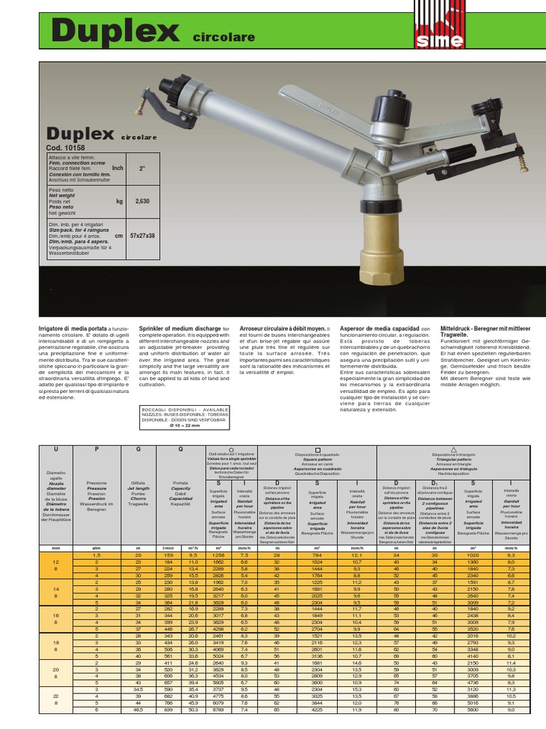 Tabla Canon Duplex PDF | PDF | La nature