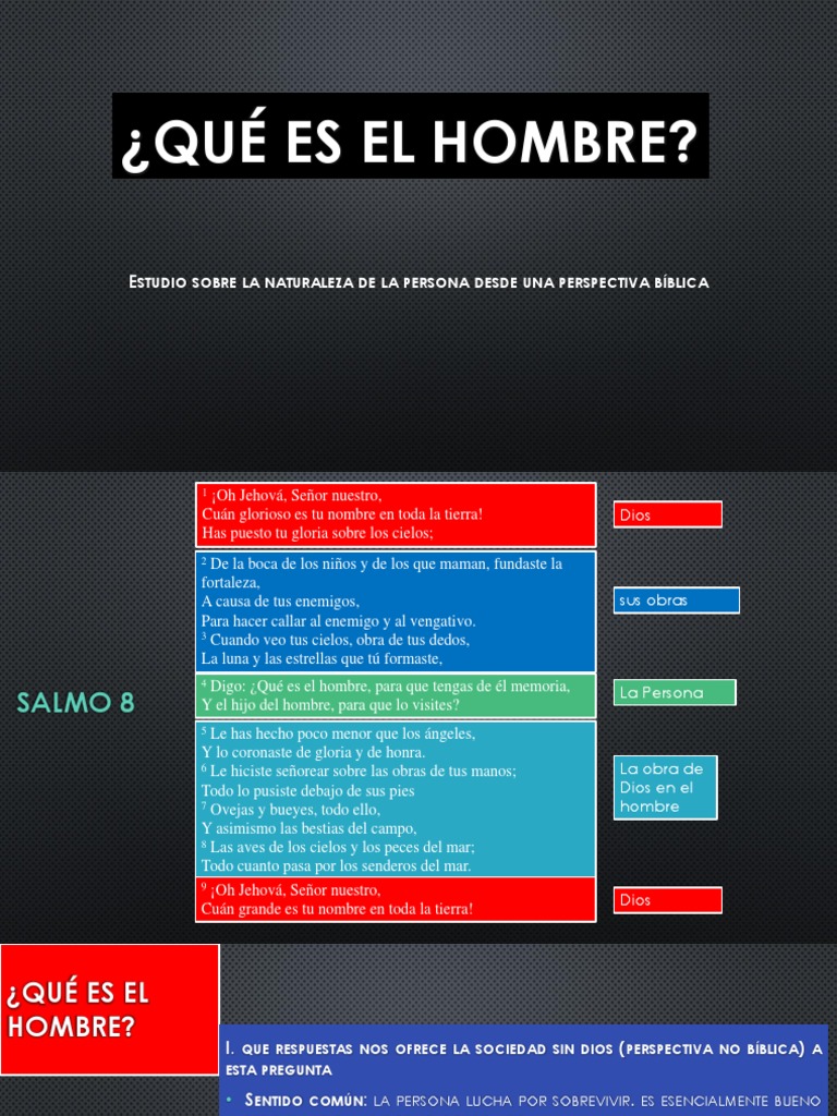 Qué Es El Hombre Pdf Alma Cristo Título