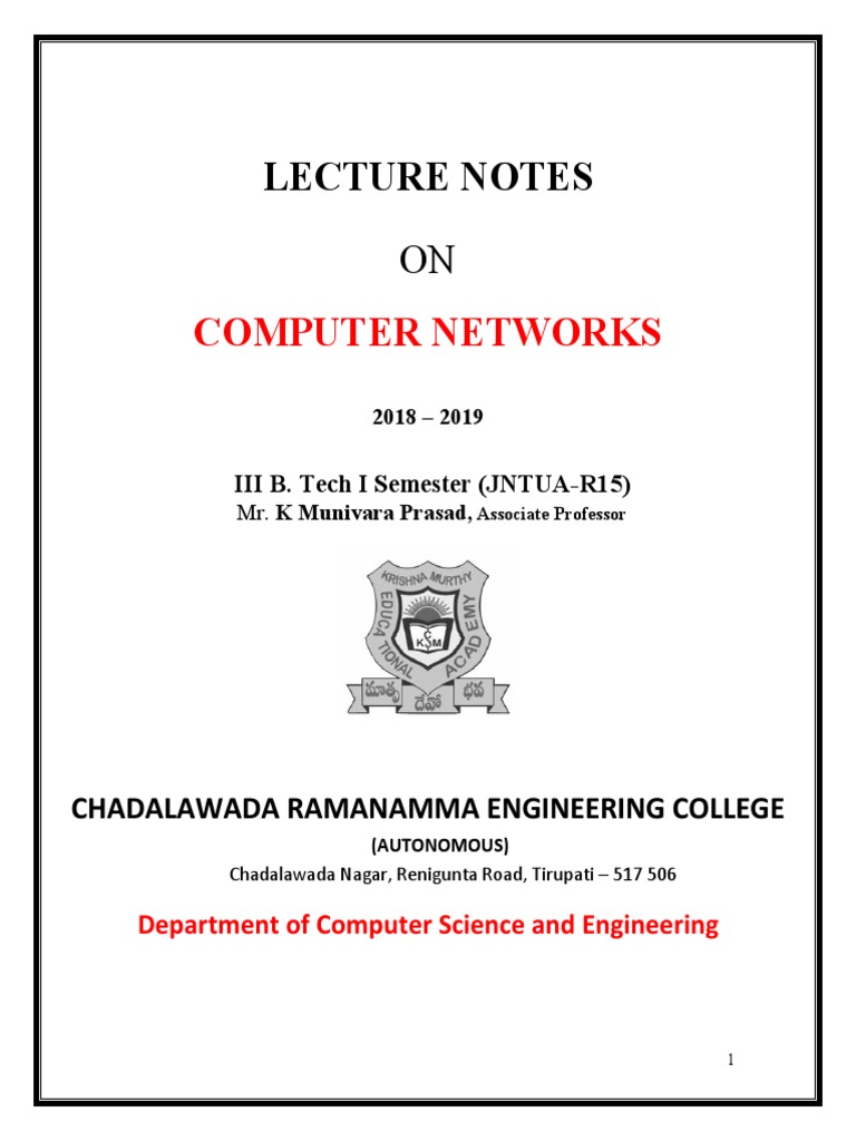 Computer Networks | PDF | Packet Switching | Osi Model