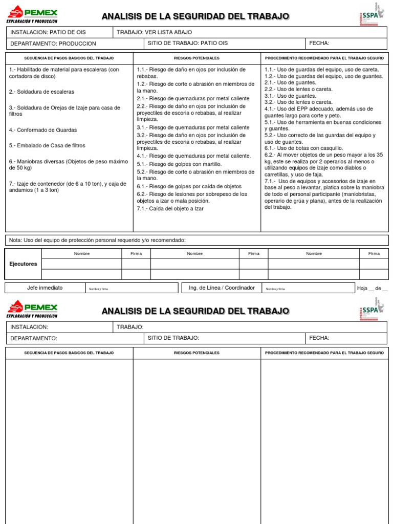 Formato Ast Pemex | PDF | Naturaleza