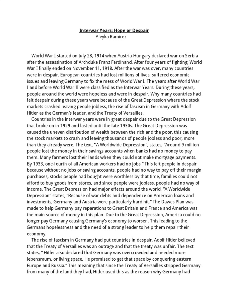 Fascism's Rise in Interwar Europe | PDF | World War I Reparations ...