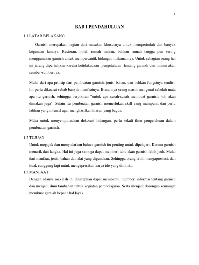 Makalah Dasar Boga | PDF