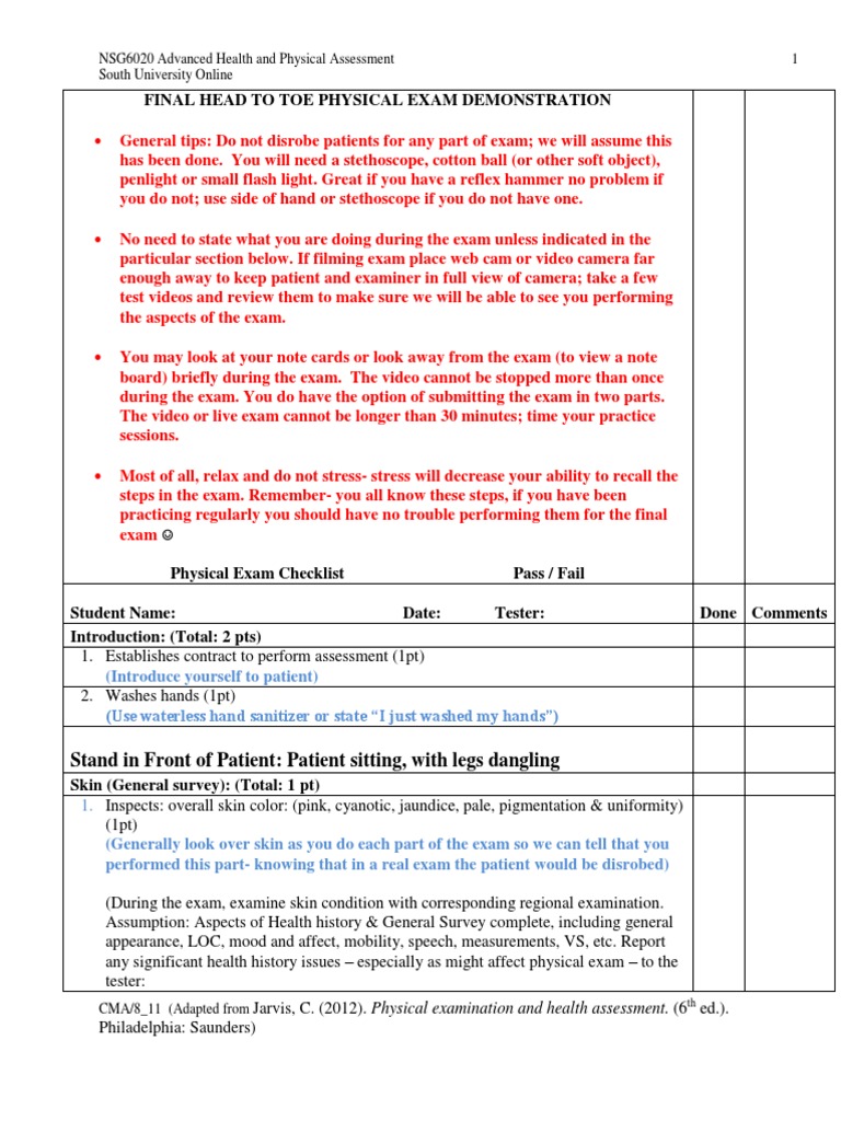 Assessment Check List | PDF | Anatomical Terms Of Motion | Human Leg