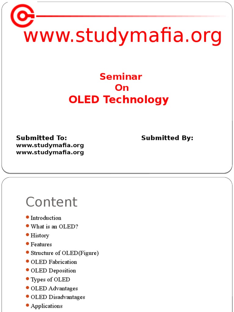 ECE OLED Technology | PDF | Oled | Electronic Engineering