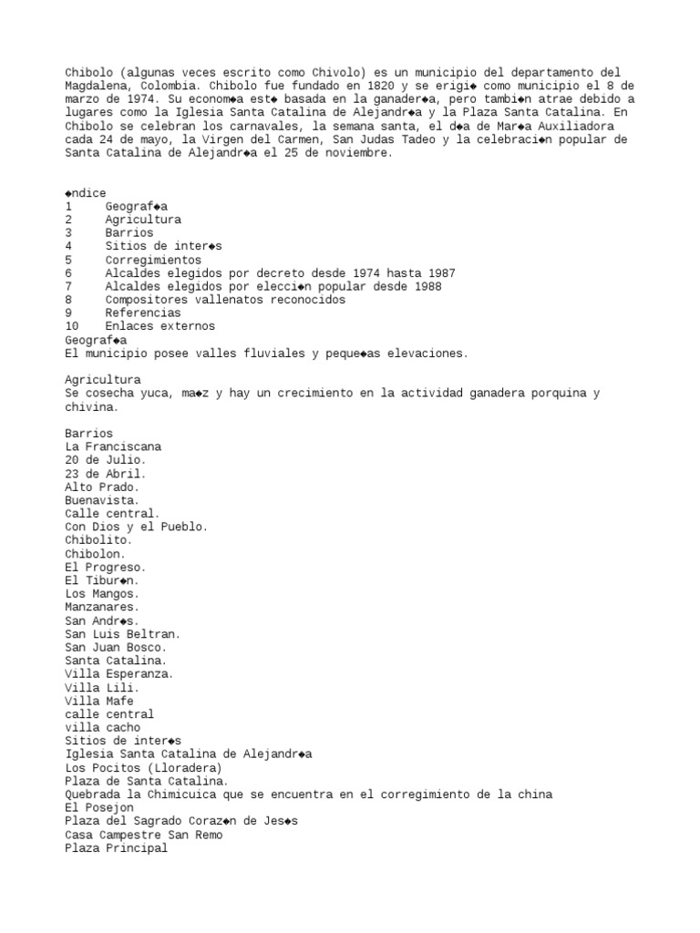 Historia de Chivolo | PDF