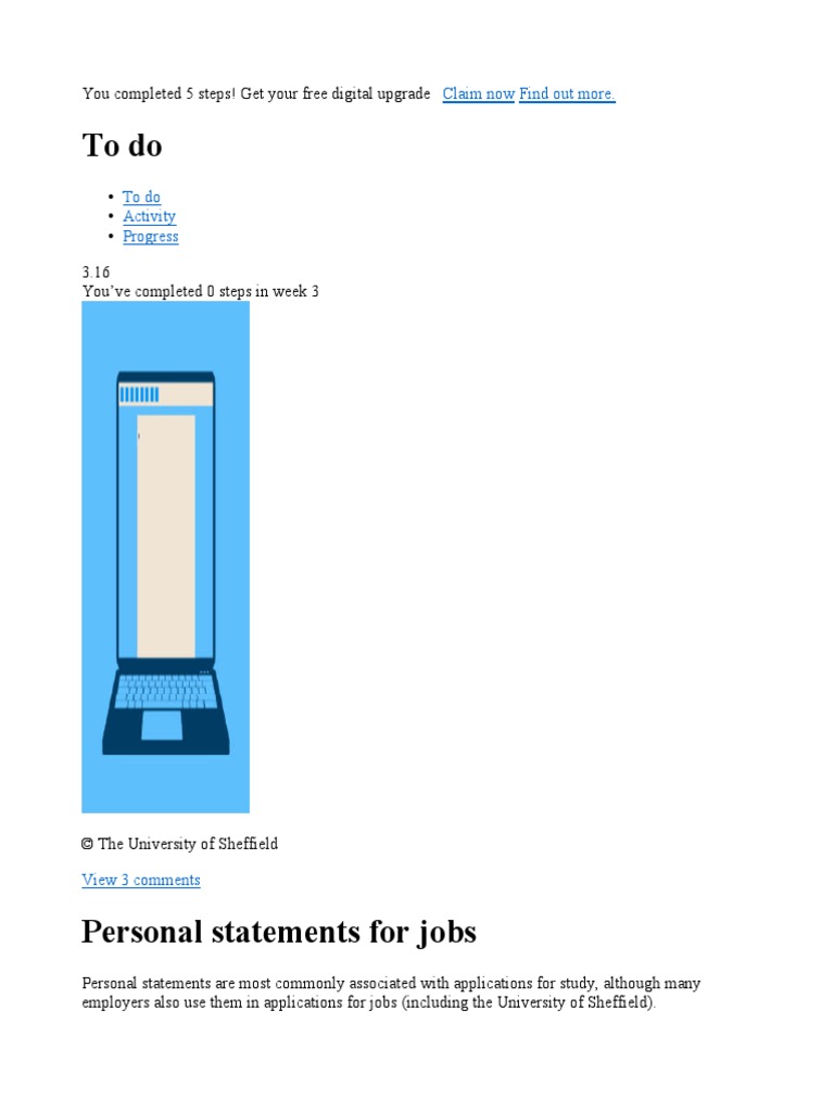 Personal Statement For Jobs | PDF | Employment | Motivation