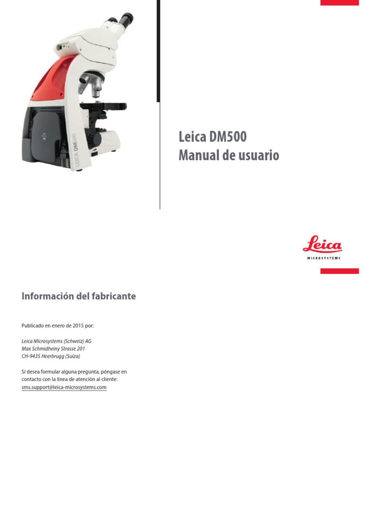 Leica DM500 UserManual ES | PDF | Tornillo | USB