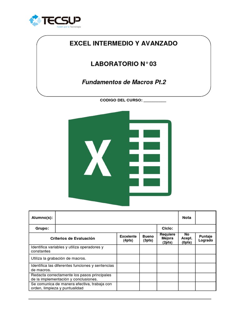 03 - Fundamentos de Macros en Excel Pt.2 | PDF | Macro (informática) | Microsoft Excel