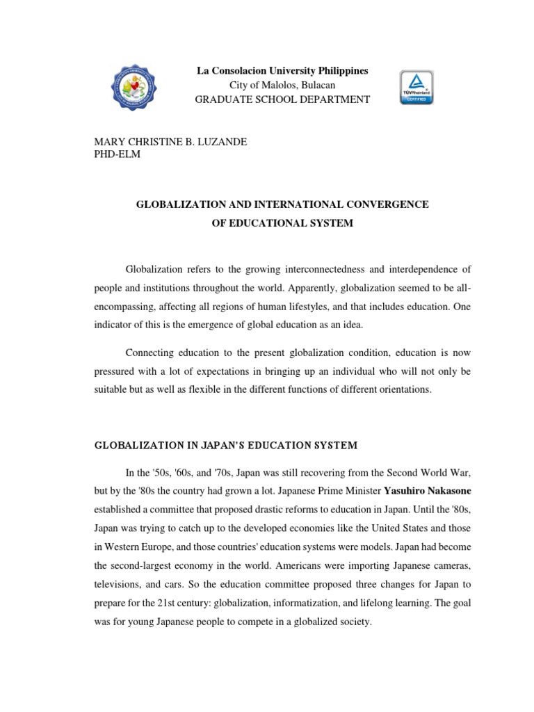 Globalization's Impact on Education | PDF | Globalization | Philippines