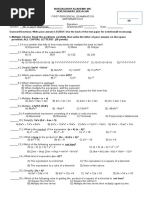 Diagnostic Test-Grade 8 | PDF | Mathematical Objects | Teaching Mathematics