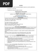 DLSU Resume Format | PDF | Academia | Business
