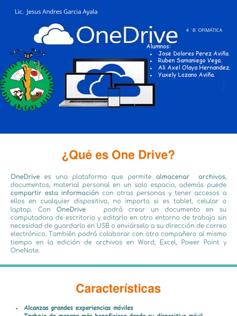 Características y uso de OneDrive | PDF | Archivo de computadora ...