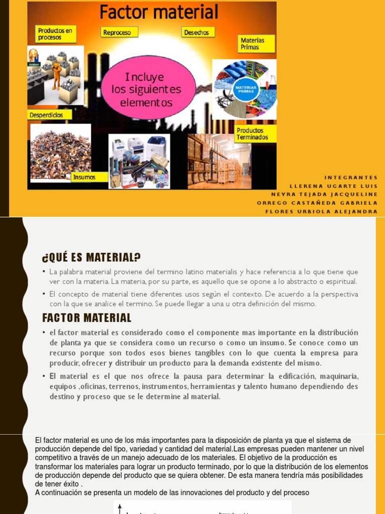 Factor Material | PDF | Producción y fabricación | Industrias