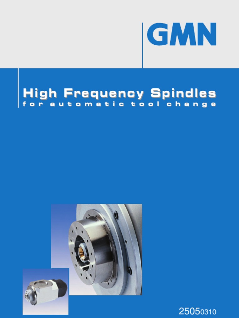 GMN HF Spindles For Auto Tool Change PDF | PDF | Bearing (Mechanical) | Applied And ...