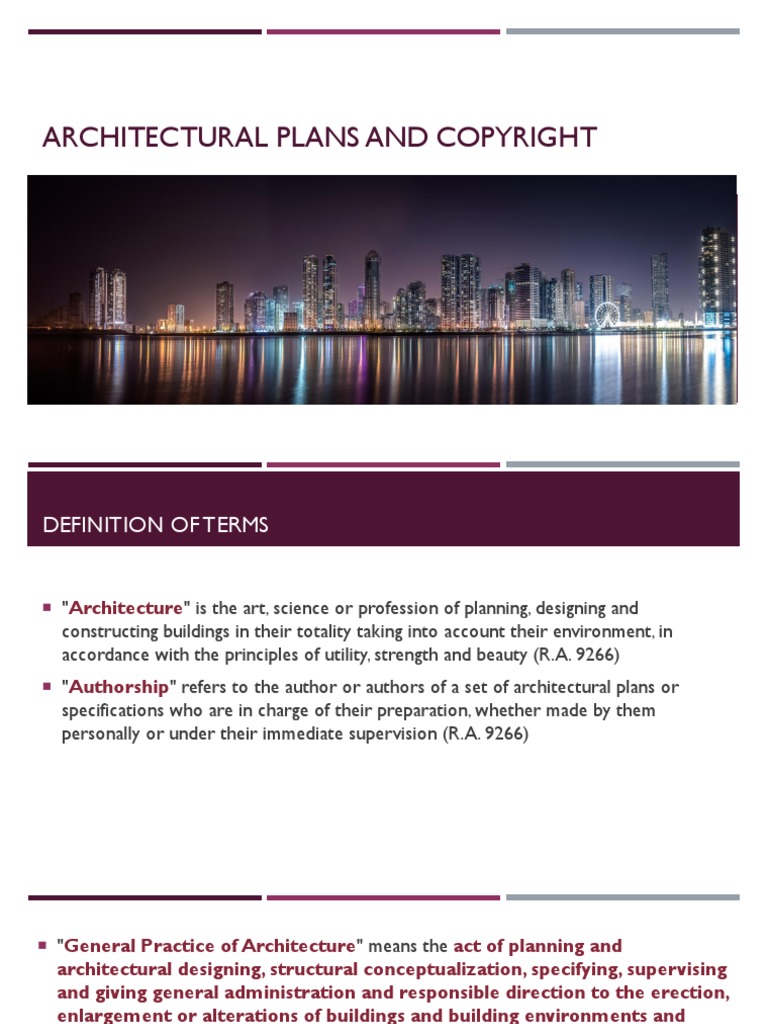 Architectural Plans and Copyright in The Philippines | PDF | Copyright ...