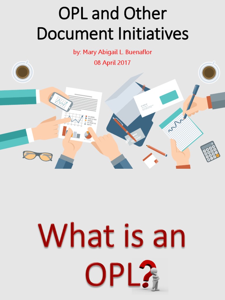 OPL and Other Document Initiatives Cascade | PDF