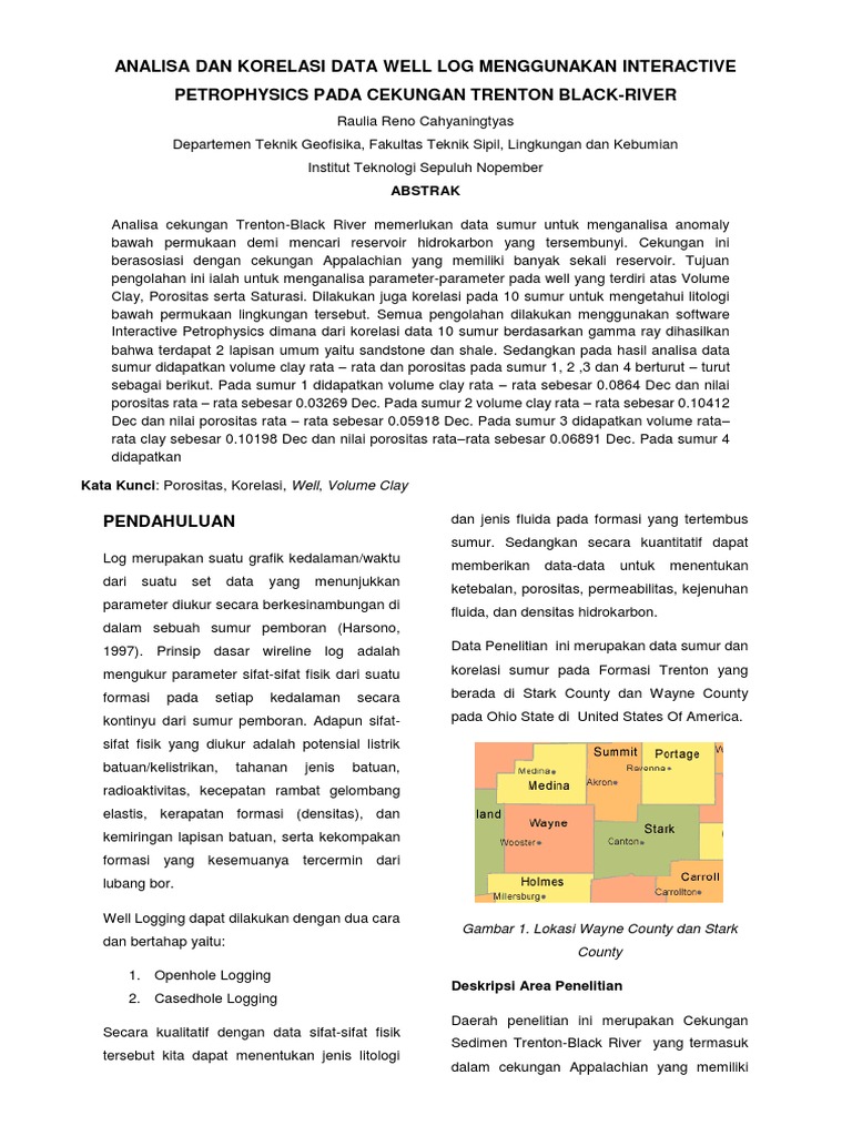 Eas Well Log | PDF | Sains & Matematika