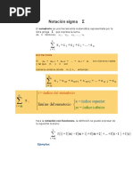 Notación Sumatorio o Sigma. Propiedades y Fórmulas | PDF | Suma ...