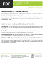 Go, Grow and Glow Foods Worksheet | PDF