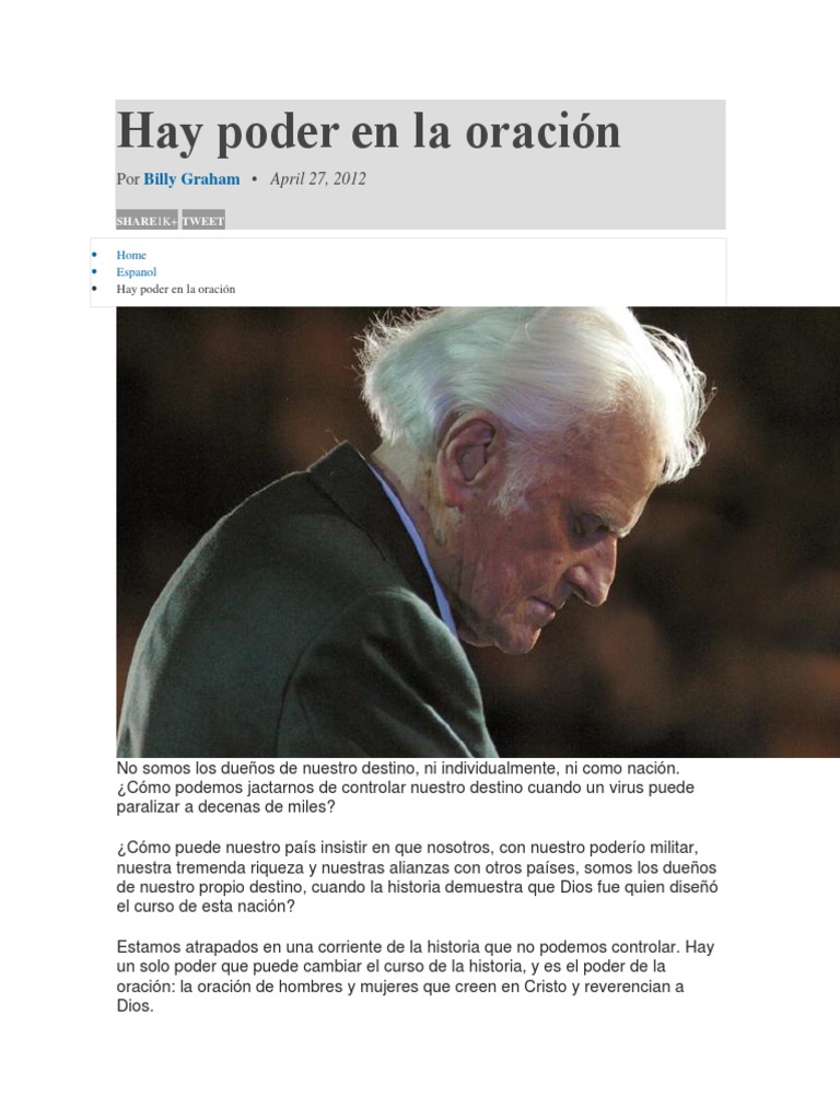 Hay Poder en La Oración | PDF | Oración | Cristo (título)