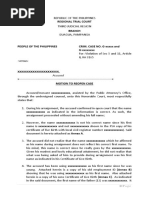 Motion To Fix Bail | PDF | Bail | Legal Procedure