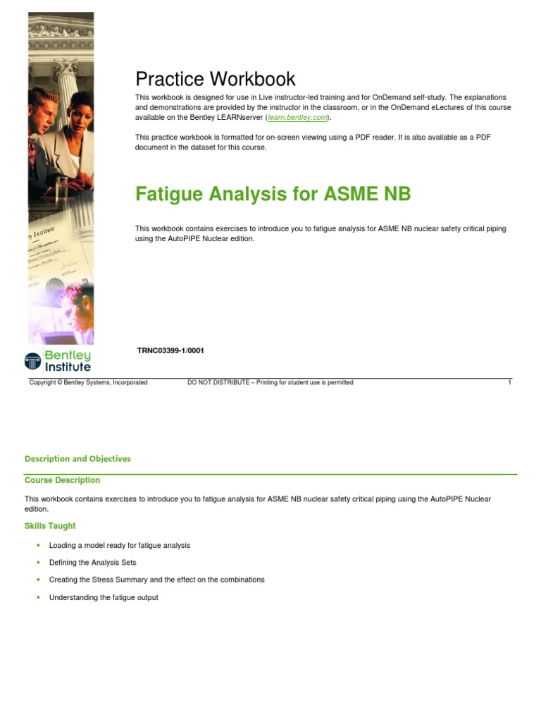 ASME NB Safety Critical Pipe Stress Analysis - Fatigue Analysis For ...