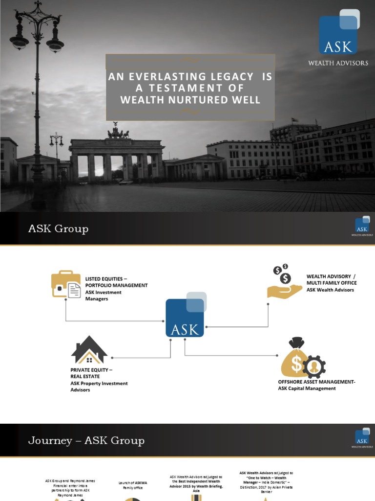 ASK Wealth Advisors: Legacy of Excellence | PDF | Asset Allocation ...